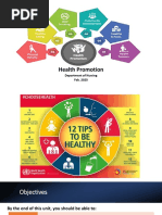 Health Promotion: The Tannahill Model Revisited: Andrew Tannahilll ...