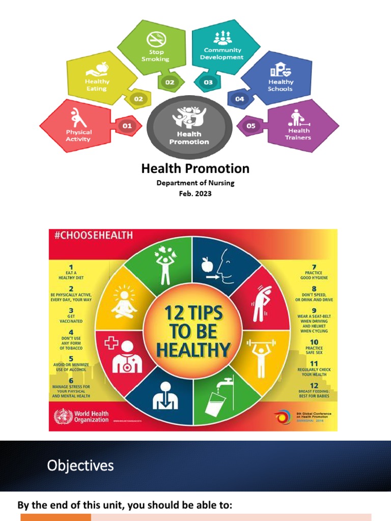 Health Promotion Strategies in Nursing | PDF | Wellness | Lifestyle