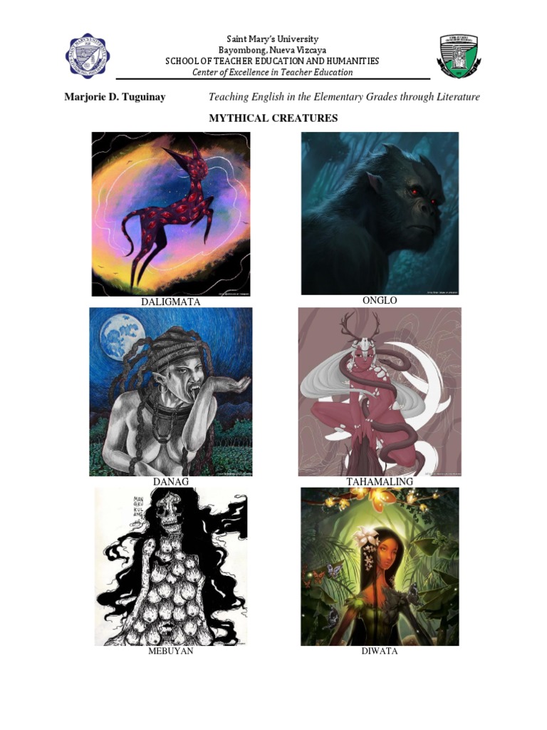 Mythical Creatures - Marjorie Tuguinay | PDF