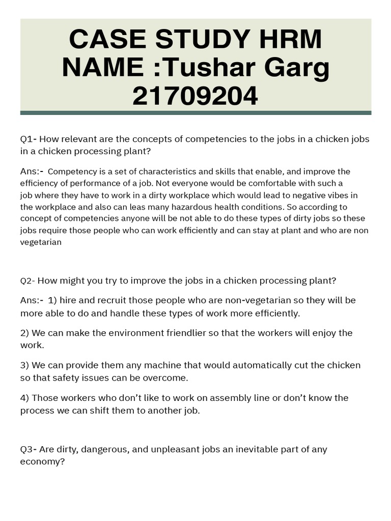 Tushar Garg HRM | PDF