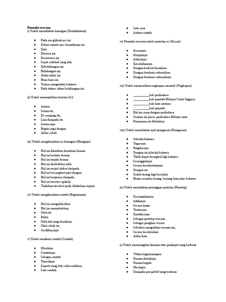 Penanda Wacana BM | PDF