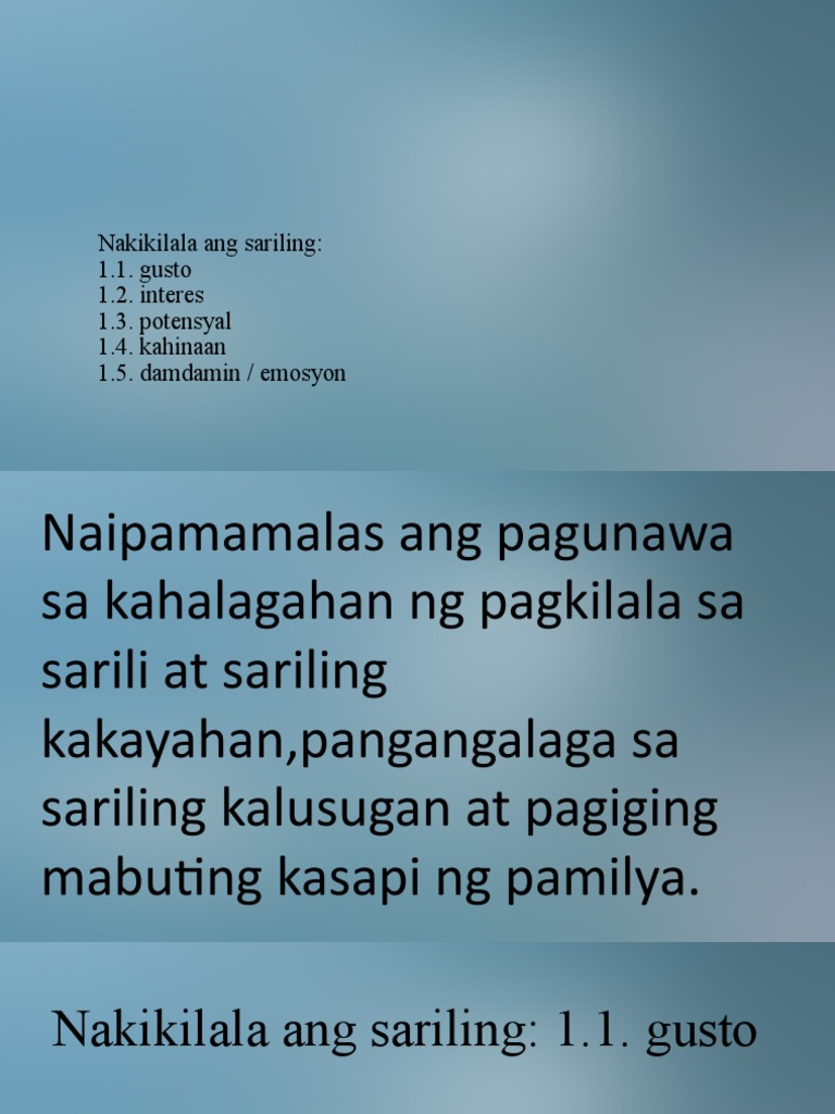 Nakikilala Ang Sariling | PDF