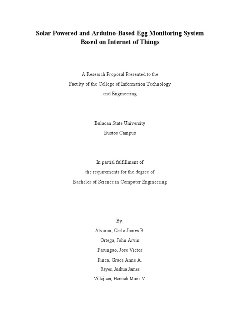 Solar Powered and Arduino Based Egg Monitoring System Based On Internet of Things 1st | PDF ...