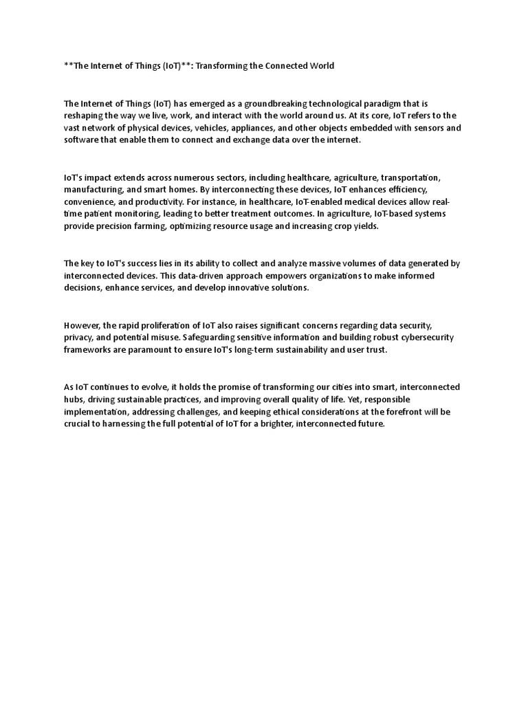 The Internet of Thing3 | PDF