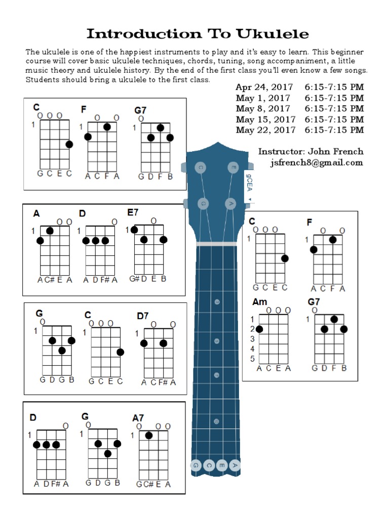 Holt Ukulele Class Spring2017 Handout | PDF