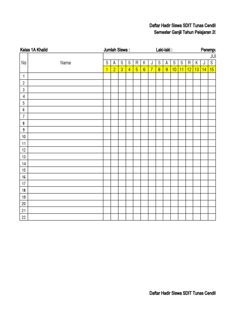 Absensi Buku Kendali TTQ TP.2023-2024 | PDF