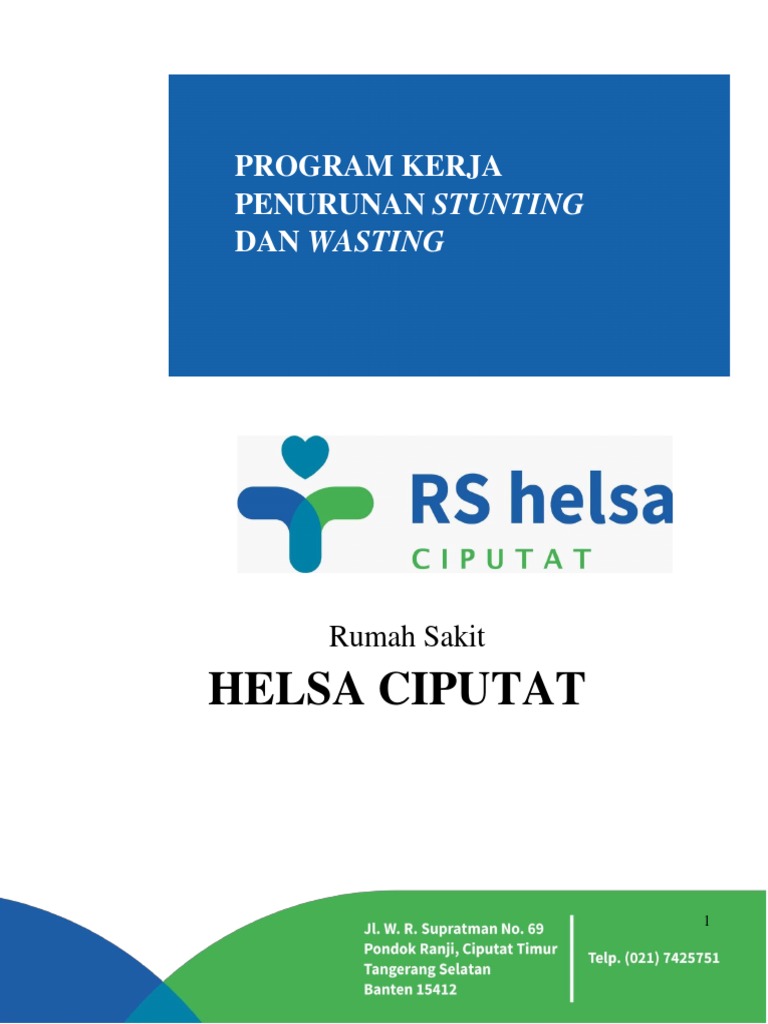 Program Stunting RS Helsa 2023 | PDF | Kesehatan Holistik