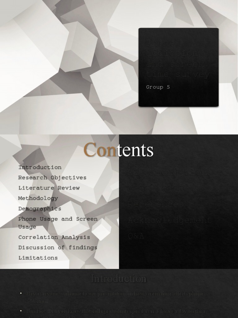 Phone Addiction and Screen Time Survey | PDF | Survey Methodology ...