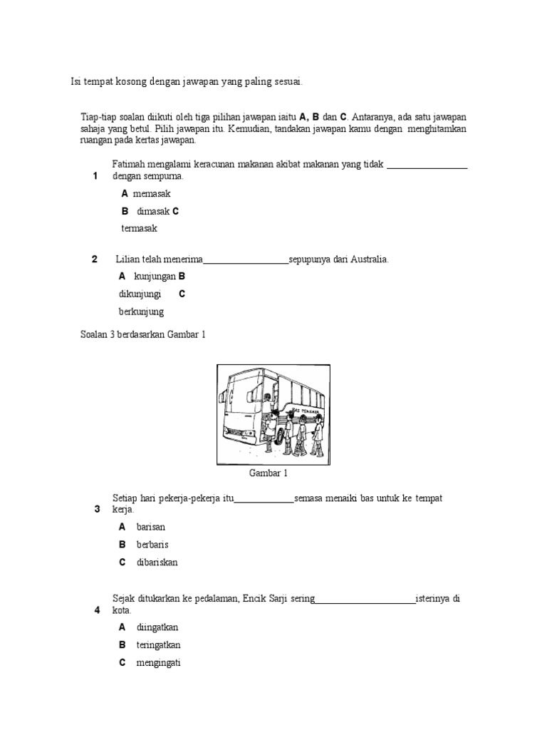 Latih Tubi BM Tahun 5 Modul 1 | PDF