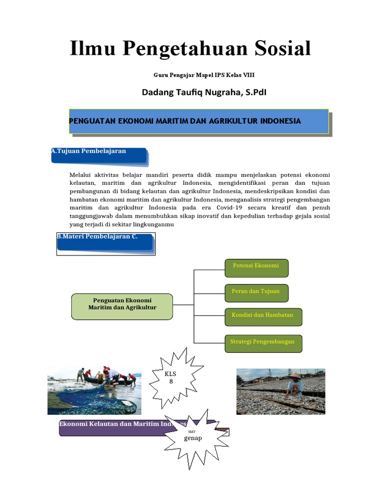 Penguatan Ekonomi Maritim dan Agrikultur | PDF | Perjalanan | Teknologi & Rekayasa