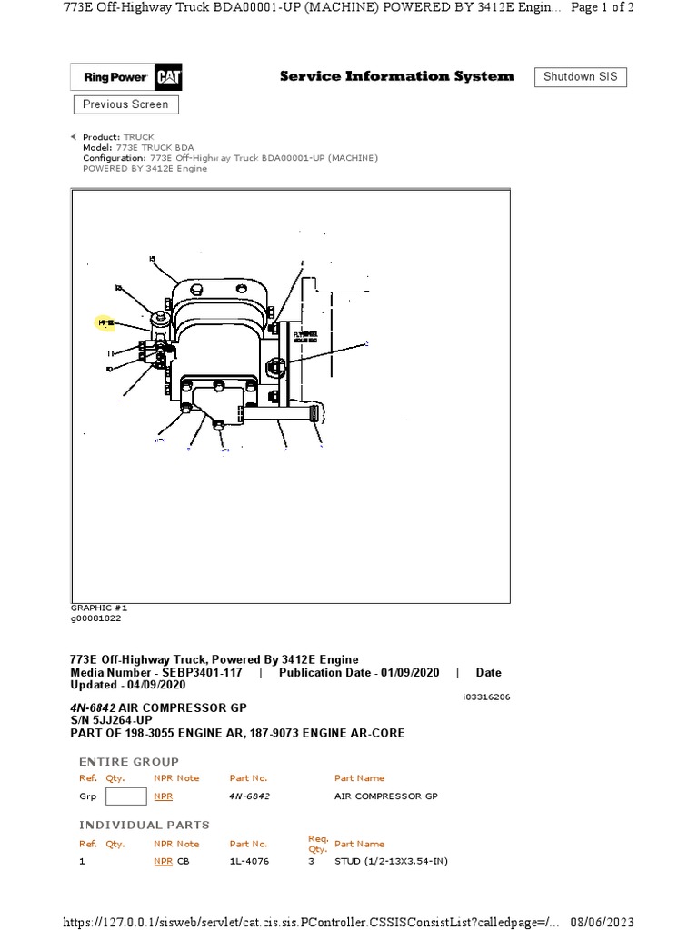 4N-6842 Air Compressor GP | PDF