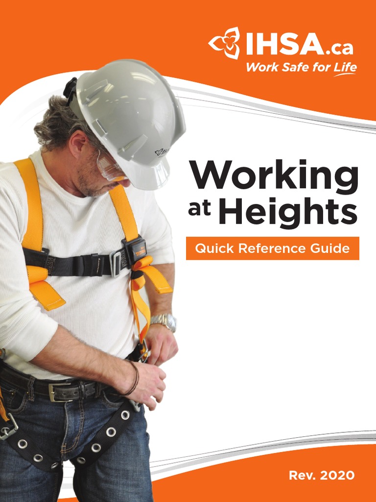Working at Heights Quick Reference Guide by IHSA | PDF