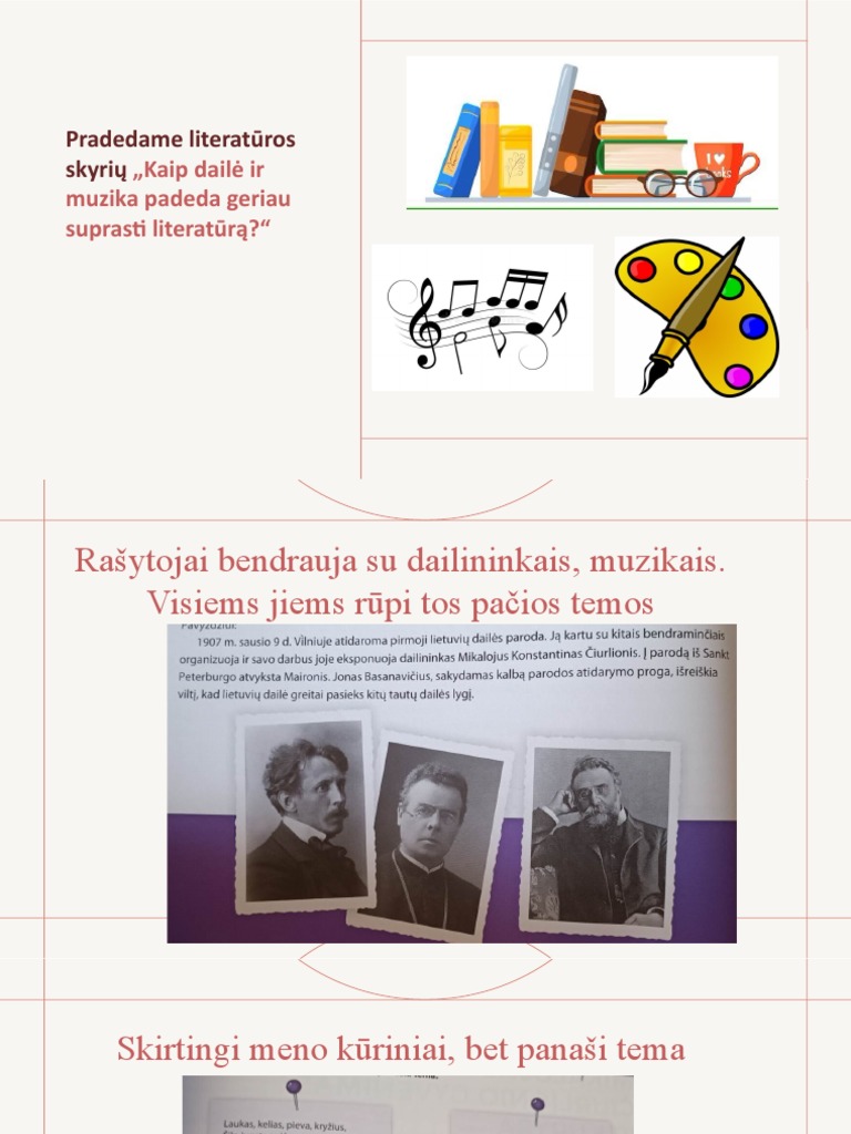 0. m. k. Ciurlionio Gyvenimas Ir Kuryba | PDF