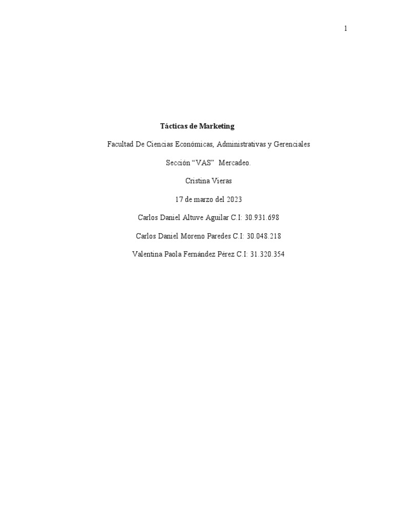 Formato Apa, 4p, 4c y 4is Actividad | PDF | Marketing | Producto (Negocio)