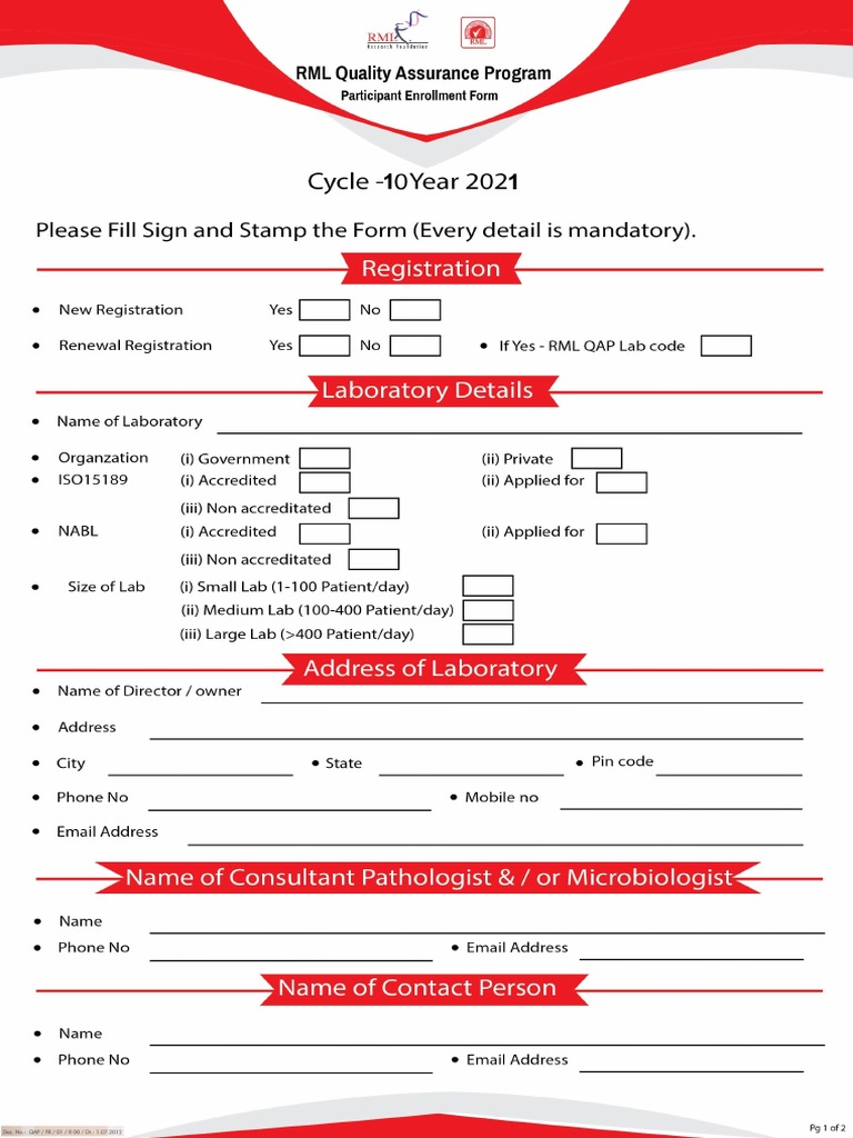 Registeration RML | PDF