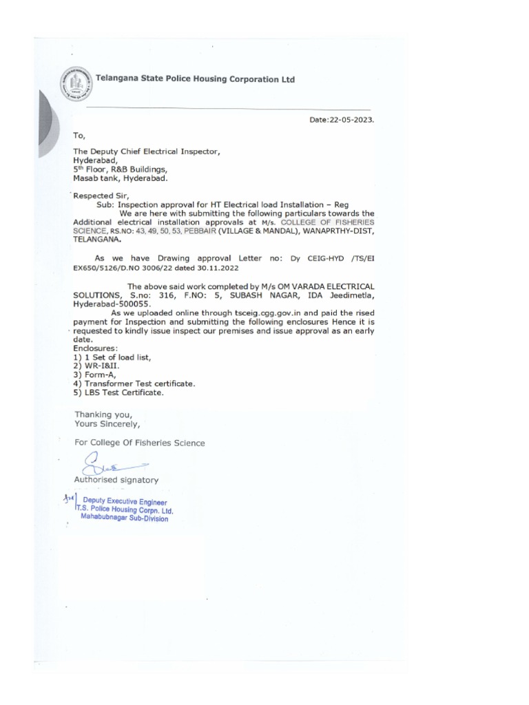 Covering Letter Fisheries | PDF