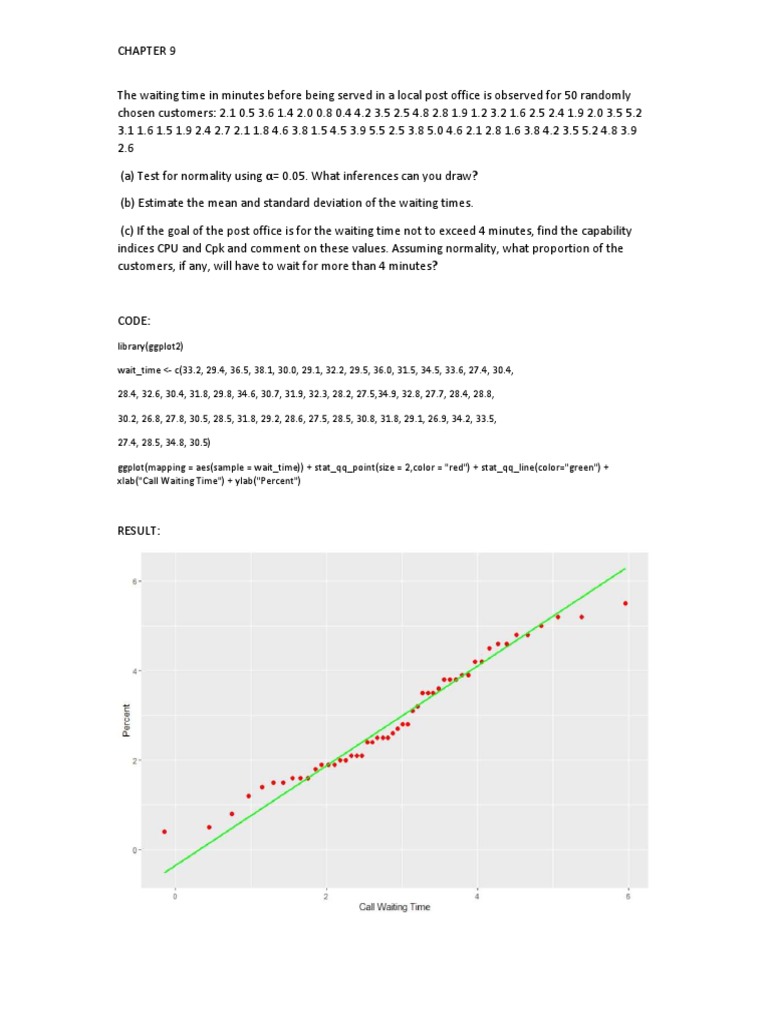 CH 9 | PDF | Normal Distribution | Statistics