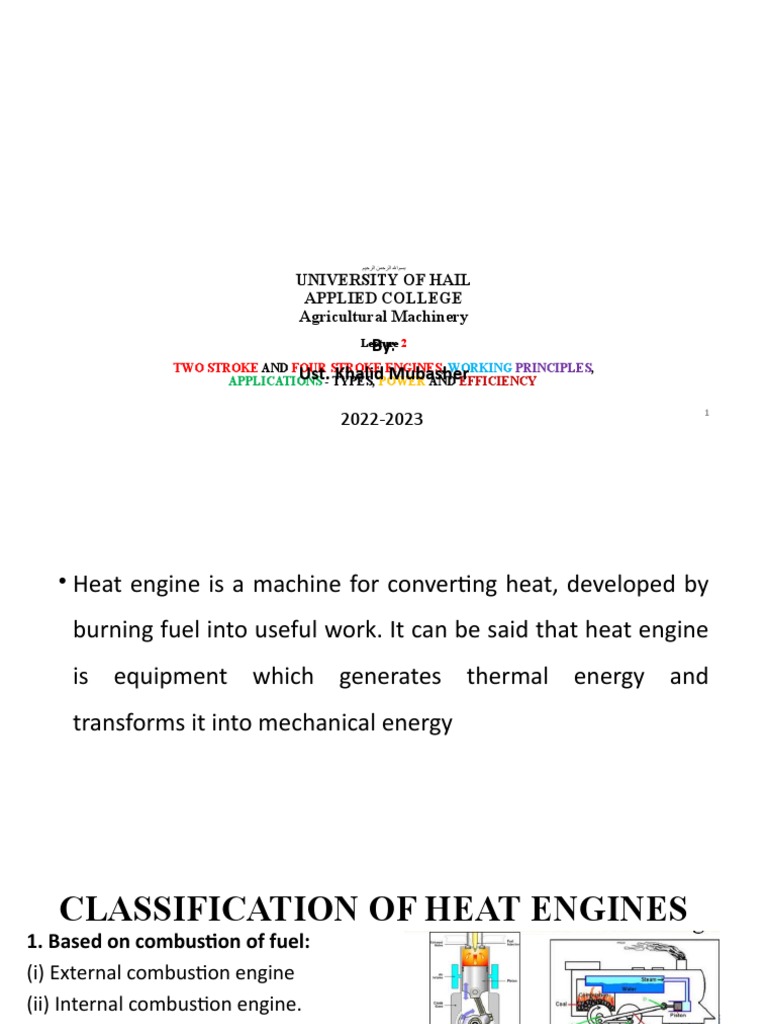 Lecture 2 | PDF | Internal Combustion Engine | Piston