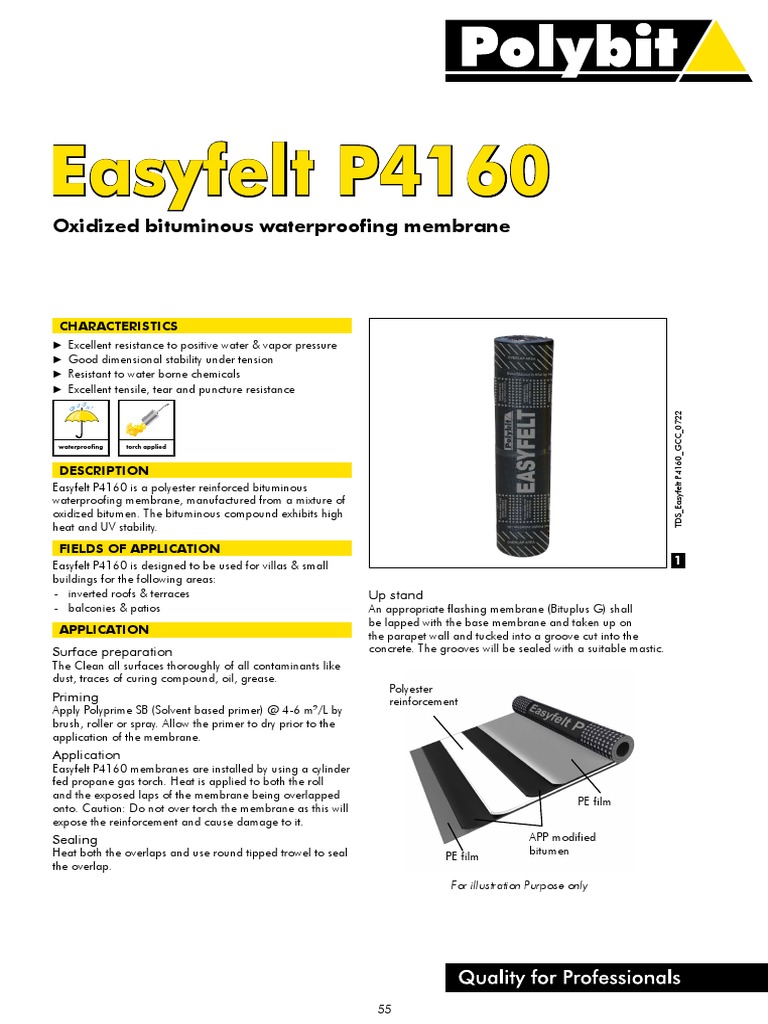 TDS_POLYBIT-EASYFELT-P_EN_MEA_1 | PDF | Concrete | Secondary Sector Of ...