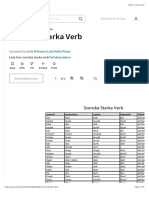 Common Swedish Verbs | PDF