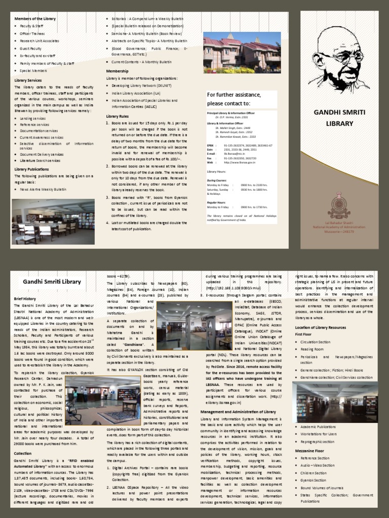 Library Brochure | PDF | Libraries