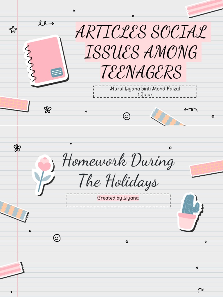 Articles Social Issues Among Teenages | PDF | Smoking | Adolescence