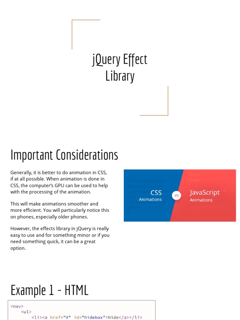 12 Pdf-Of-Presentation WEB1091 M02 Jquery Effects Library | PDF | J Query | Callback (Computer ...