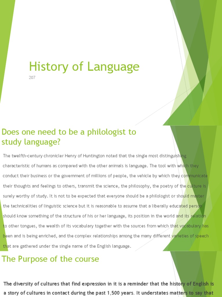On The Development of English Language | PDF | English Language | Spanish Language