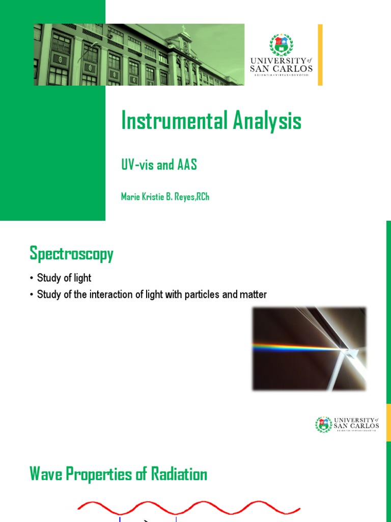 Instrumental Analysis - UV - VS - AAS - CTLE - FINAL - Reyes | PDF ...