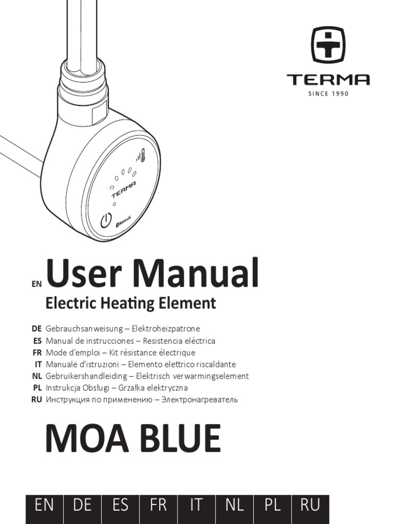 Terma Moa Blue Heating Element | PDF | Radiator | Light Emitting Diode