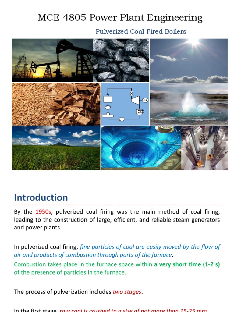 Lec-5 - MCE 4805 - Pulverized Coal Boiler | PDF | Technology & Engineering