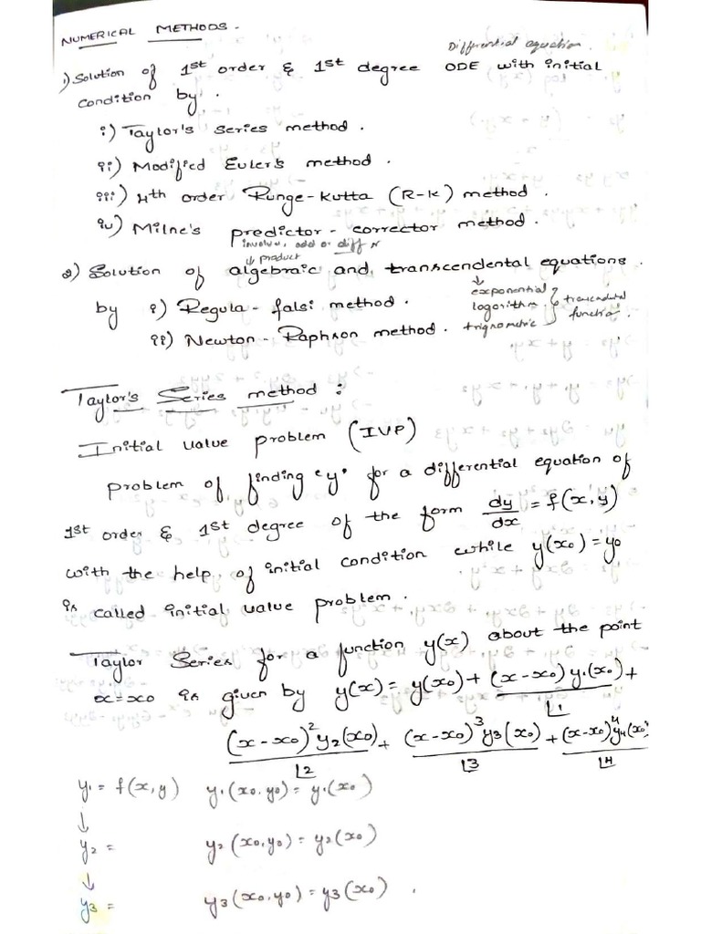 Maths Module 1 Class Notes Eee Pdf