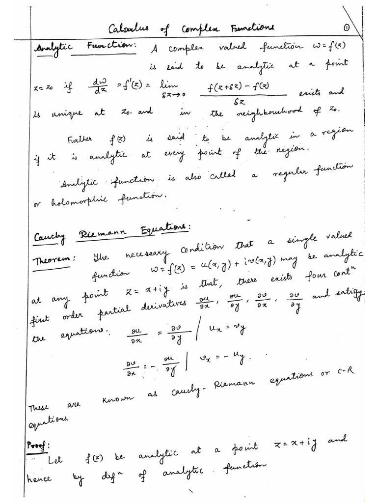 Module 2 Complex Analysis (ISE 2) | PDF