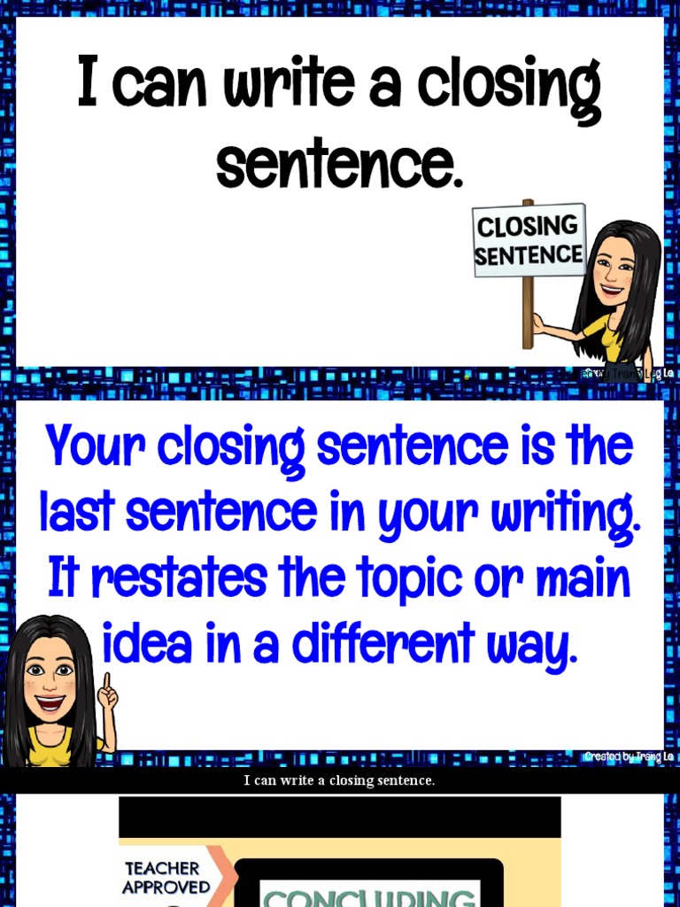 Writing Effective Closing Sentences | PDF
