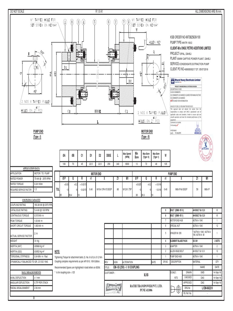 Coupling Drawing | PDF