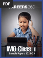 IMO 2025 Class 1 Sample Paper | PDF | Reason | Mathematics