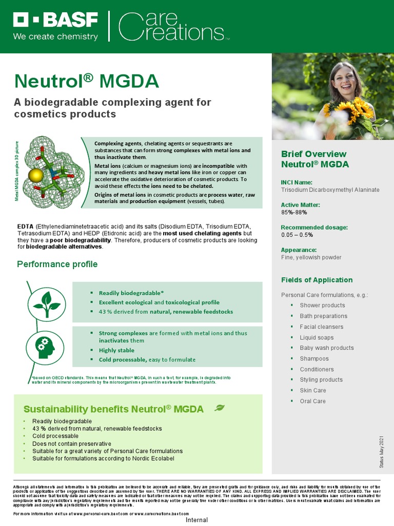 Neutrol MGDA_OPP_Update May 2021 | PDF | Ethylenediaminetetraacetic ...