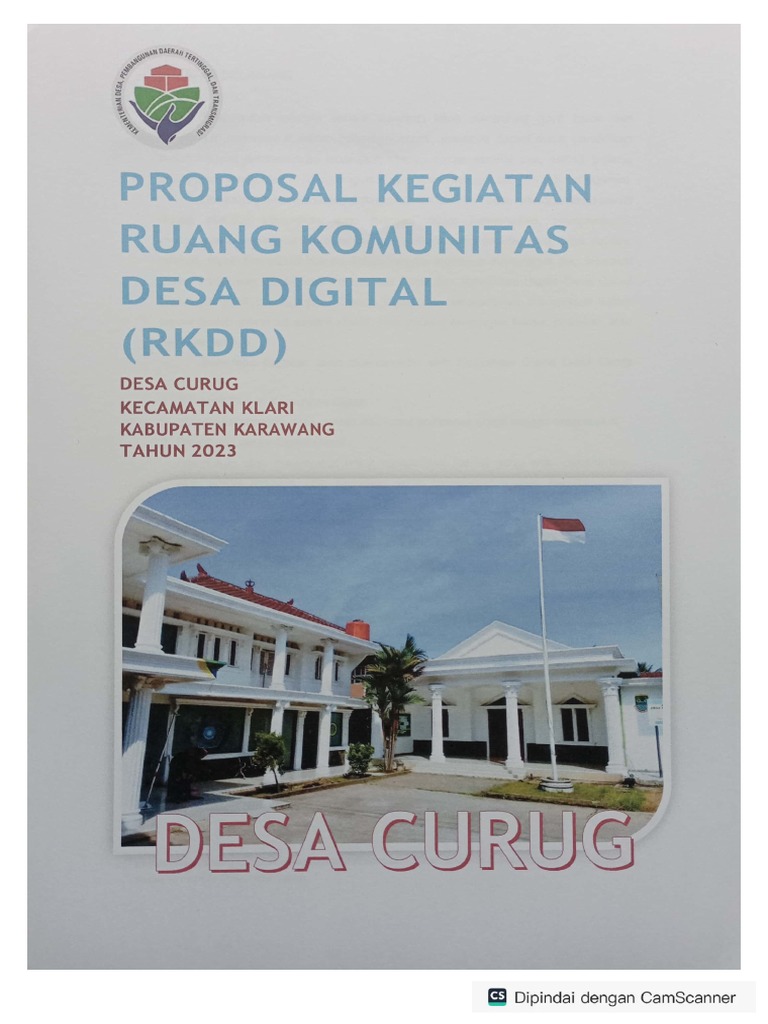 Proposal Kegiatan - RKDD - Desa Curug | PDF