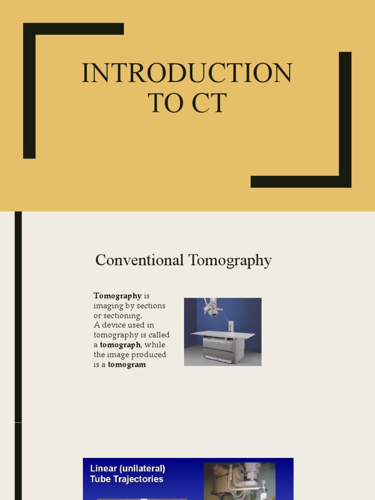 Introduction To CT | PDF