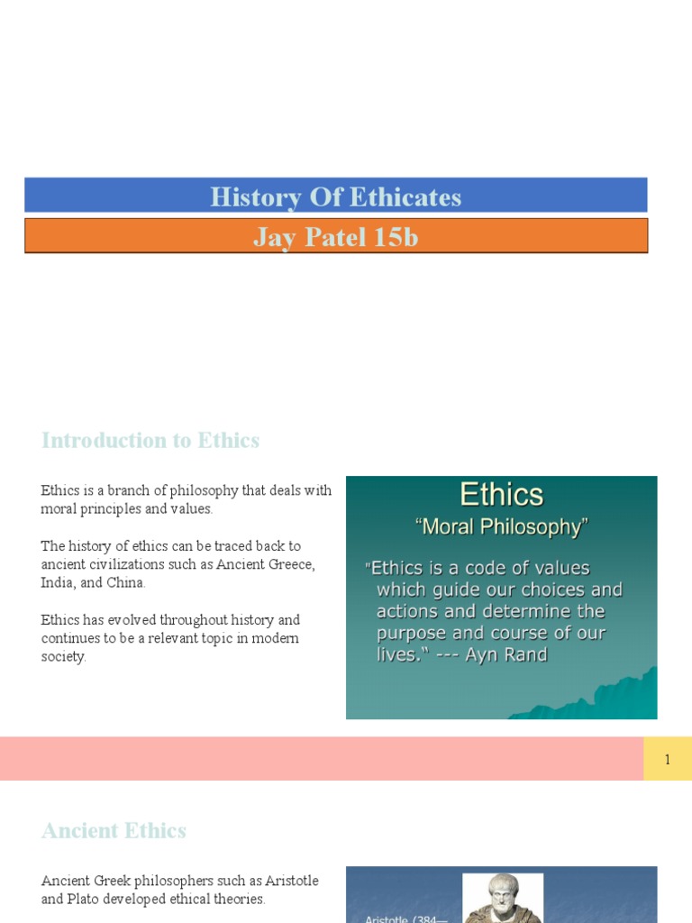 History and Evolution of Ethics | PDF | Social Science | Philosophy