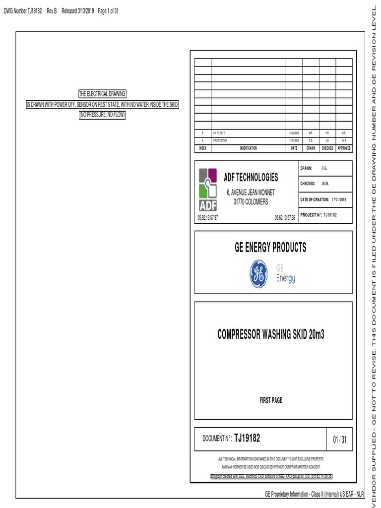 Water Wash Skid Schematic | PDF