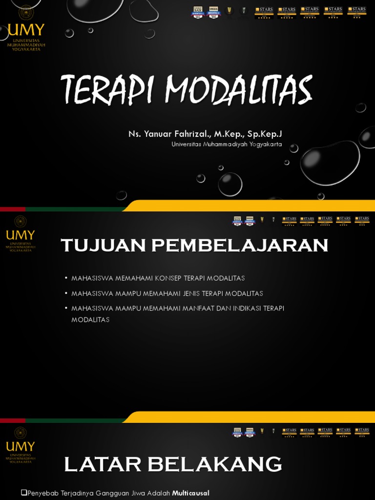 Terapi Modalitas 2023 | PDF