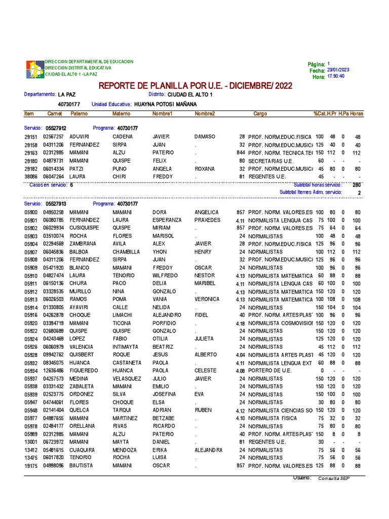 Planillas Origen Destino | PDF