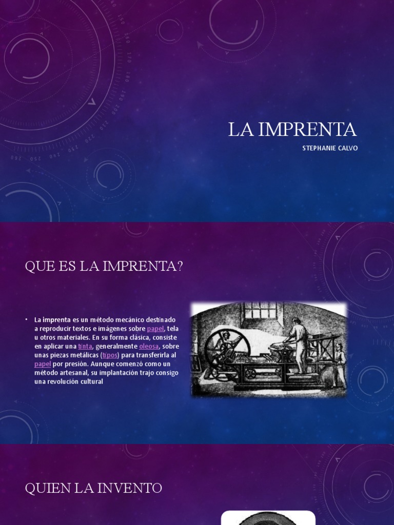 La Imprenta | PDF | Imprenta | Johannes Gutenberg