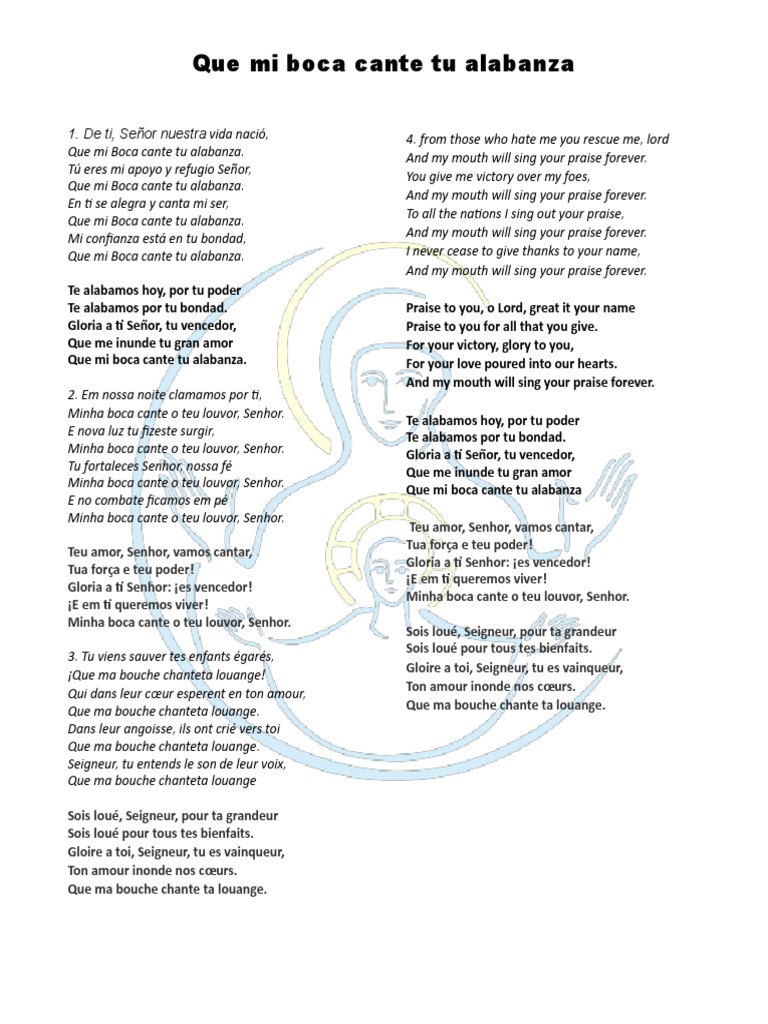 Que Mi Boca Cante Tu Alabanza | PDF