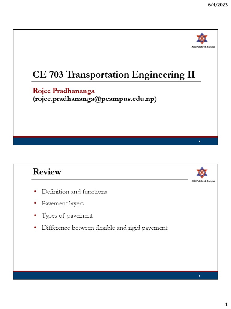 Lecture 2 Highway Pavement | PDF Lecture 2 Highway Pavement | PDF