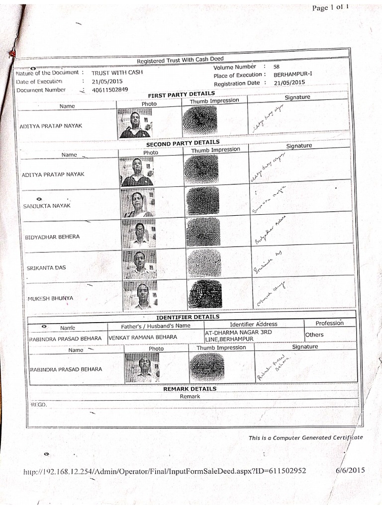 Trust Deed - SSWO-1 | PDF
