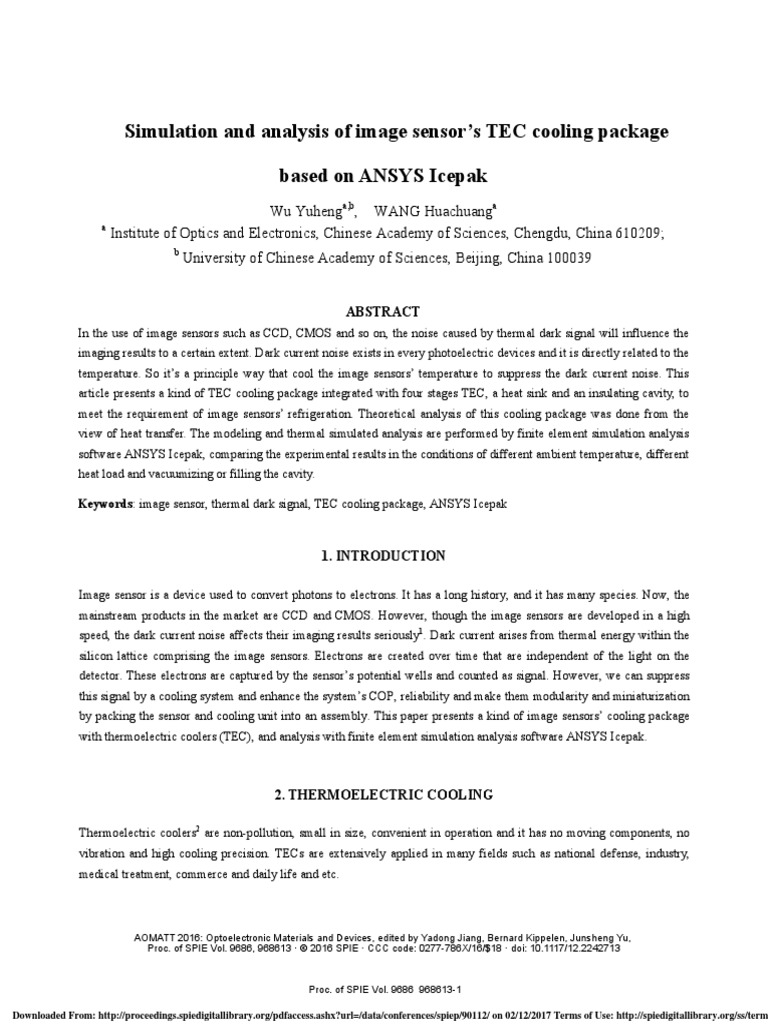 Wu 2016 | Download Free PDF | Charge Coupled Device | Electromagnetism