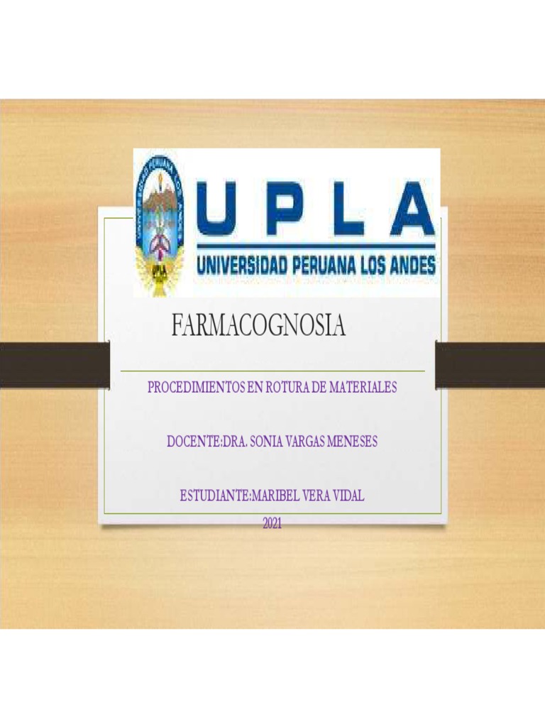 FARMACOGNOSIA | PDF | Materiales