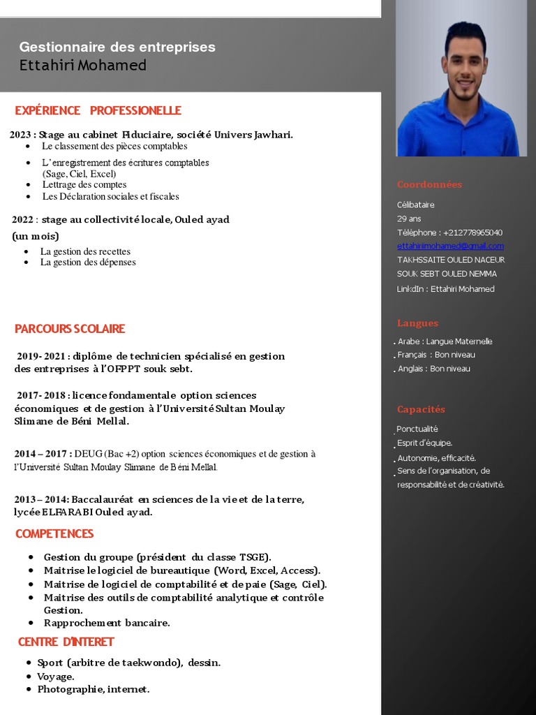 Ettahiri CV | PDF